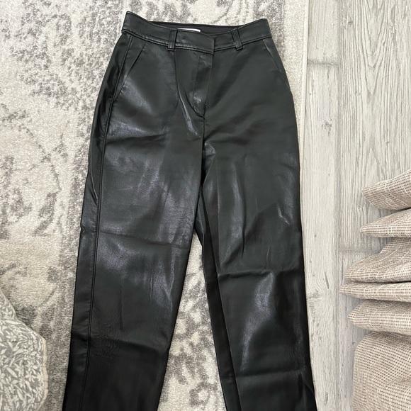 Aritzia | Pants & Jumpsuits | Aritzia Leather Pants | Poshmark